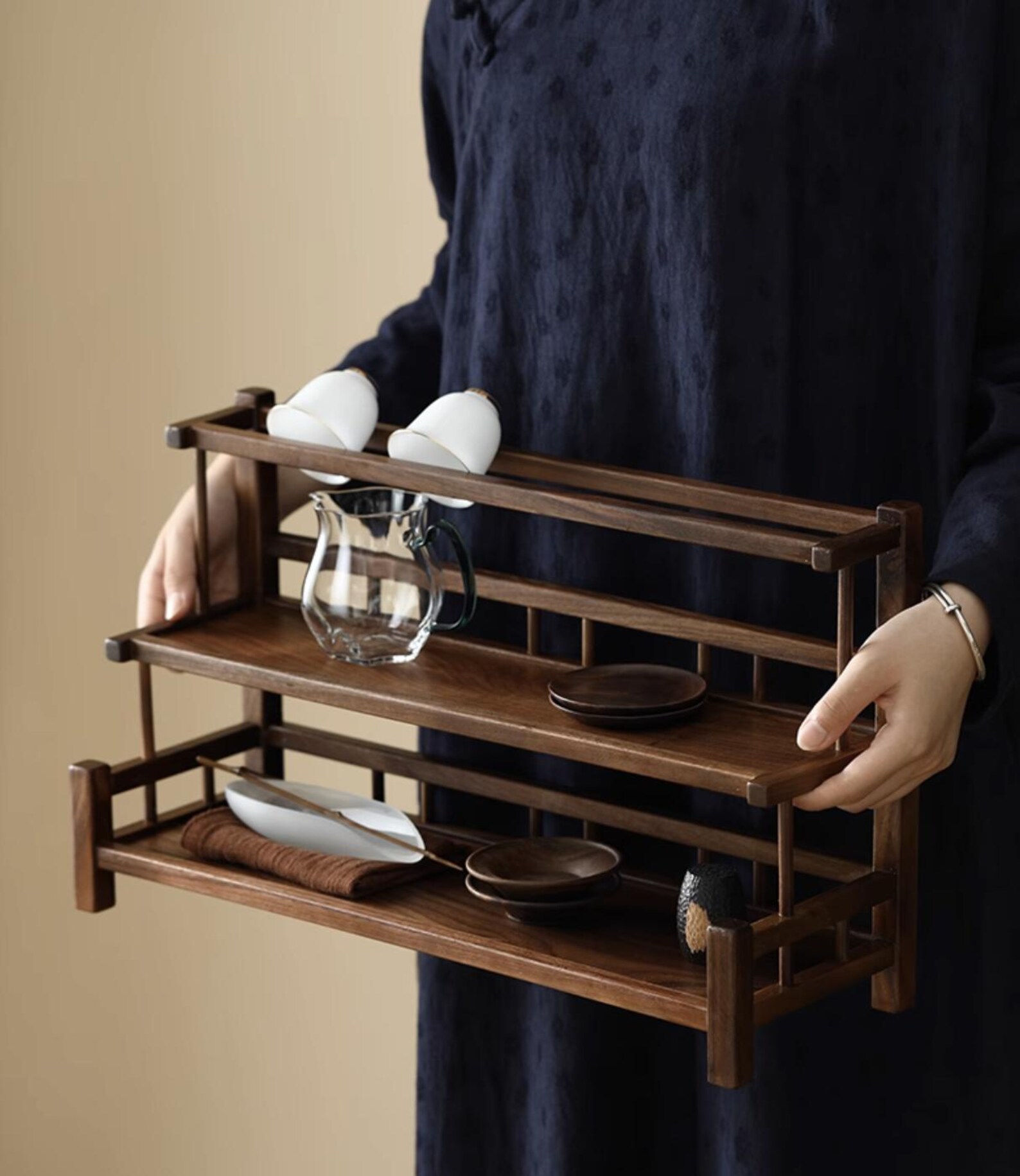 Walnut Woden Tea Tools Rack - Etsy