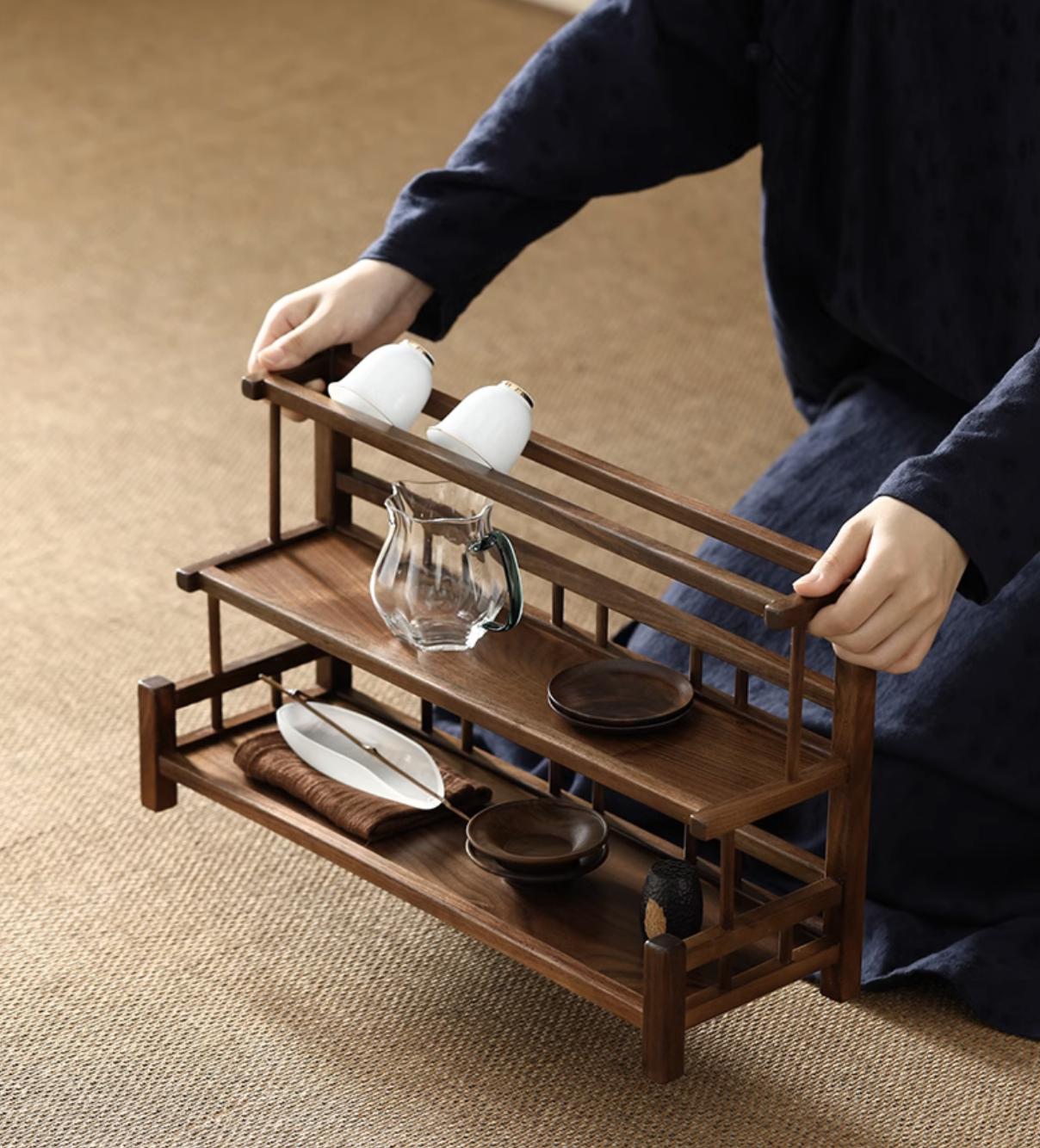 Walnut Woden Tea Tools Rack - Etsy