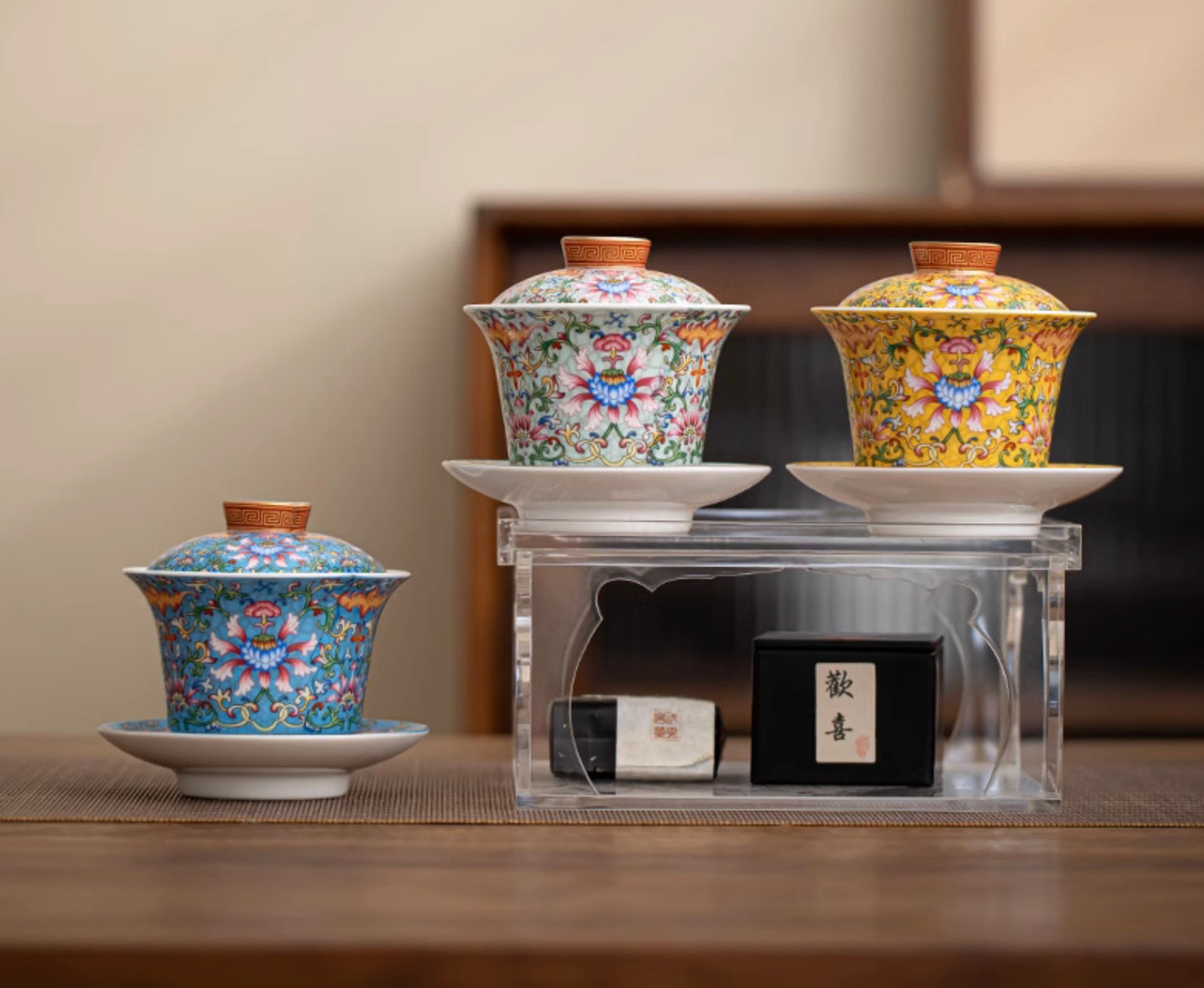 Porcelain Gaiwan With Flower Drawing, 160ml, Sancai Bowl - Etsy