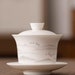 Porcelain Gaiwan With Black & White Mountain Drawing, 170ml, Sancai ...