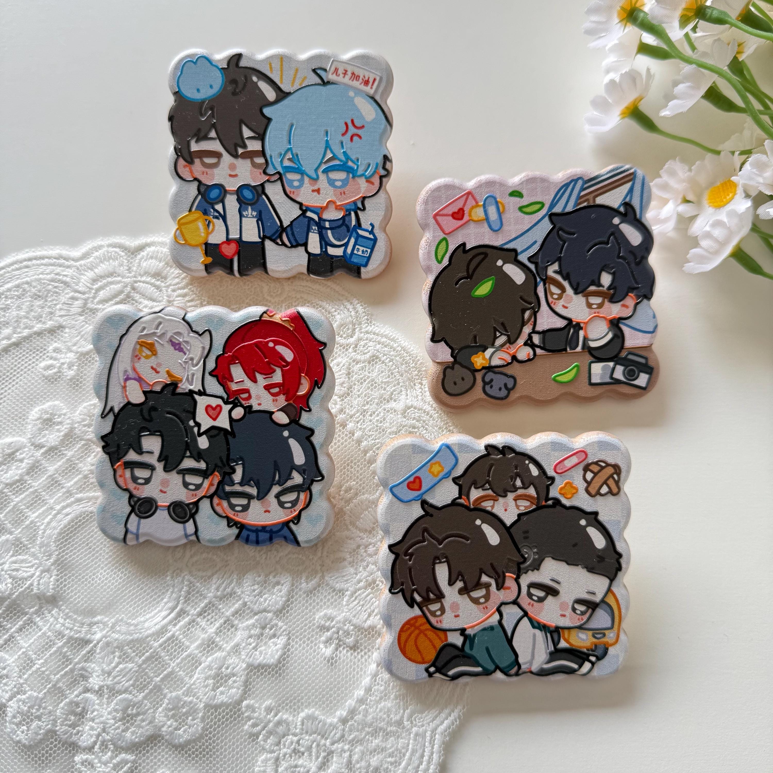 Danmei Embossed Pins! I Can Do It, Wait for Me After School, Run Wild ...