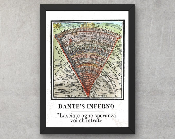 Antique Dantes Inferno by Dante Alighieri, Translated by Rev. Henry ...