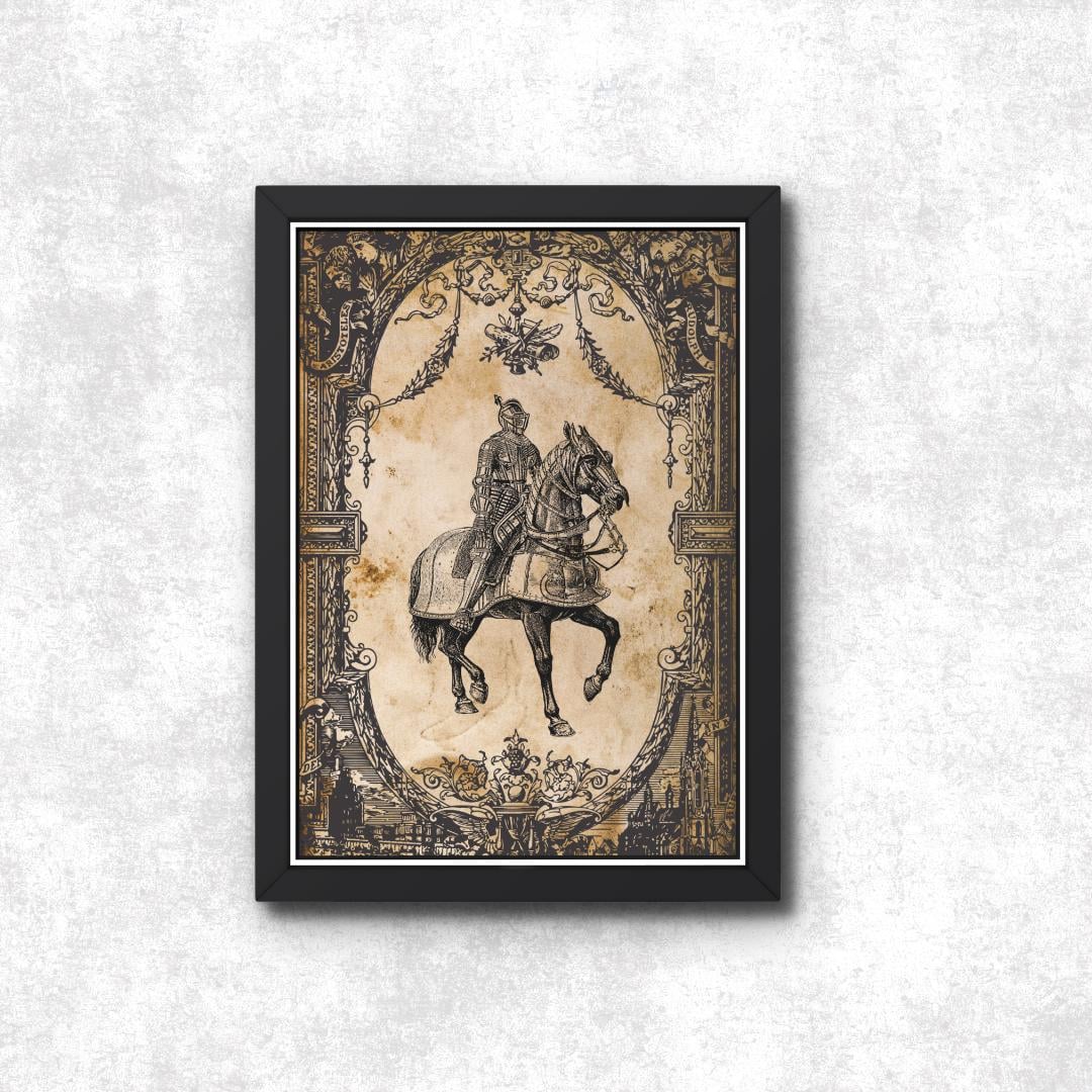 Medieval Knight Poster Print, Unframed Home Decor, English Knight ...