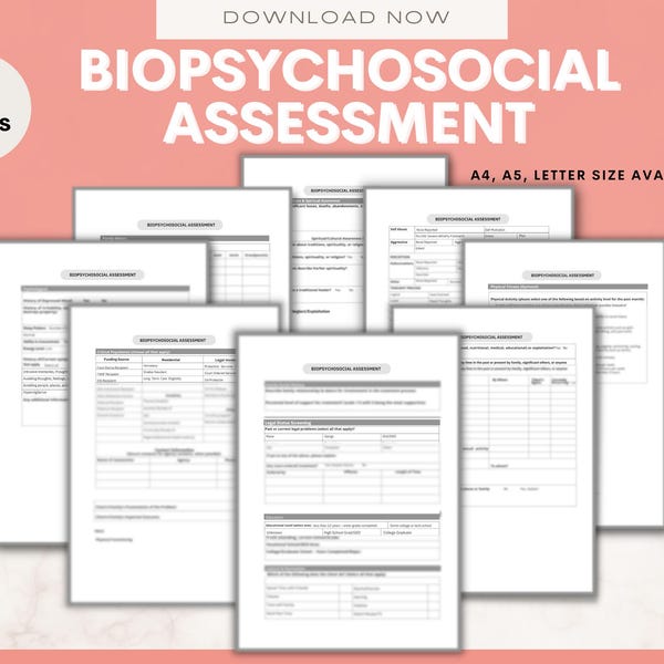 Biopsychosocial Assessment - Etsy