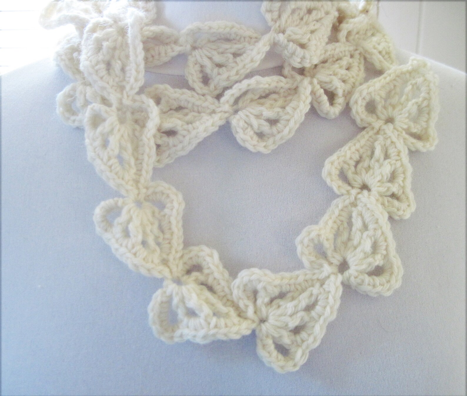 Heart Leaf Scarf Crochet Pattern - Etsy