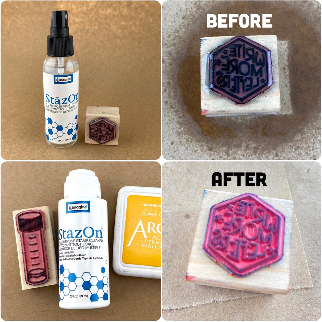 Staz-on Rubber Stamp Cleaner (2oz Dauber Top, Spray Top or Refill) - Etsy