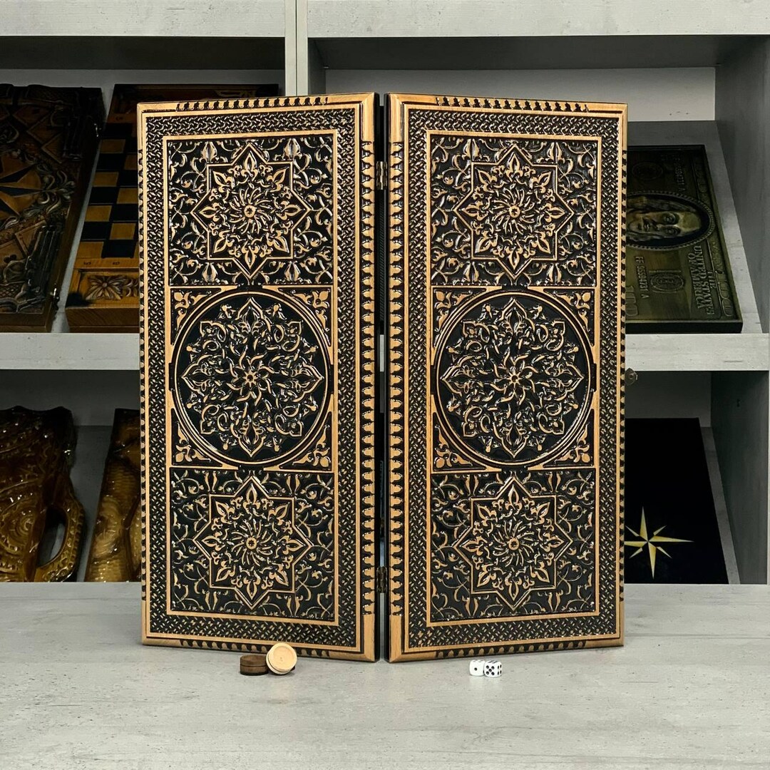 Handcrafted Maple Wood Backgammon Board Set 50cm 19.7" Game Board ...