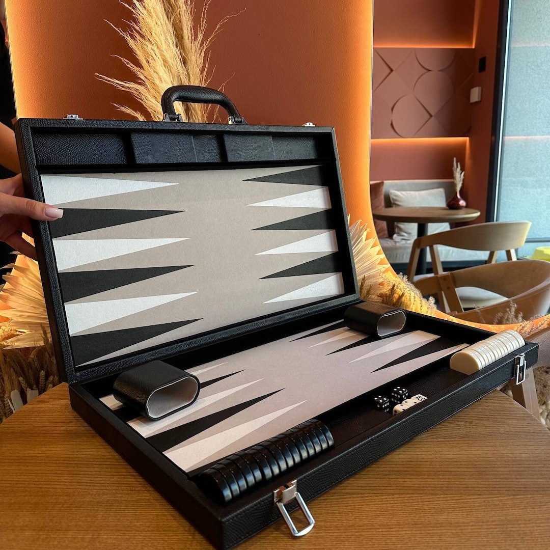 Tournament Backgammon Set, Game Board Gift, Tabletop Game, Gift for ...
