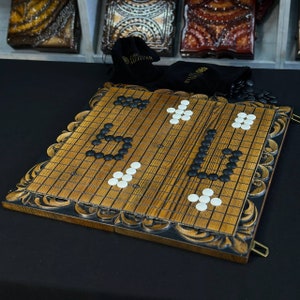 Wooden Go Game Board, Handcrafted Chinese Go, Family Gift Ides ...