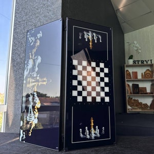 Exclusive Glass Backgammon&chess Set, Game Board, Backgammon and Chess ...