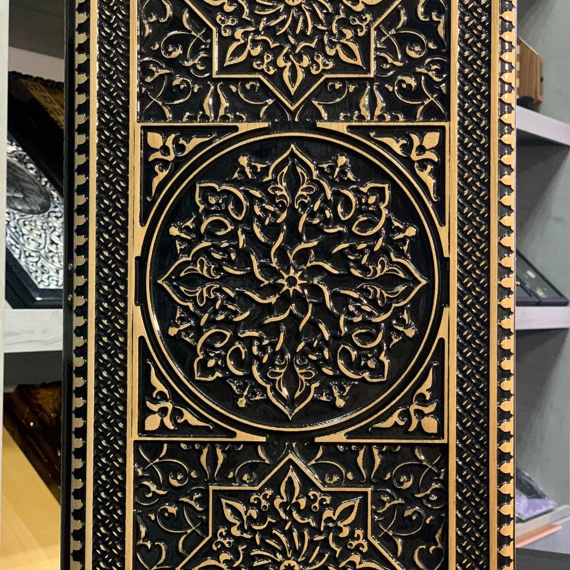 Classic Wooden Backgammon Set, Exclusive Game Board, Wood Home Decor ...