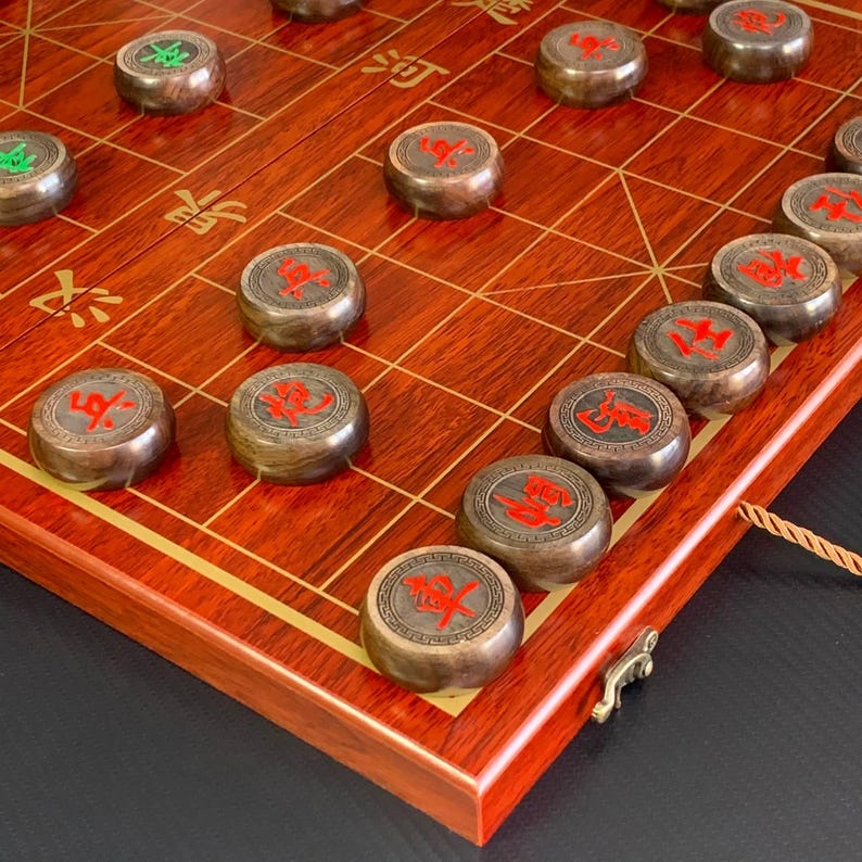 Traditional Chinese Chess Set (xiangqi) – Authentic Strategy Board Game ...
