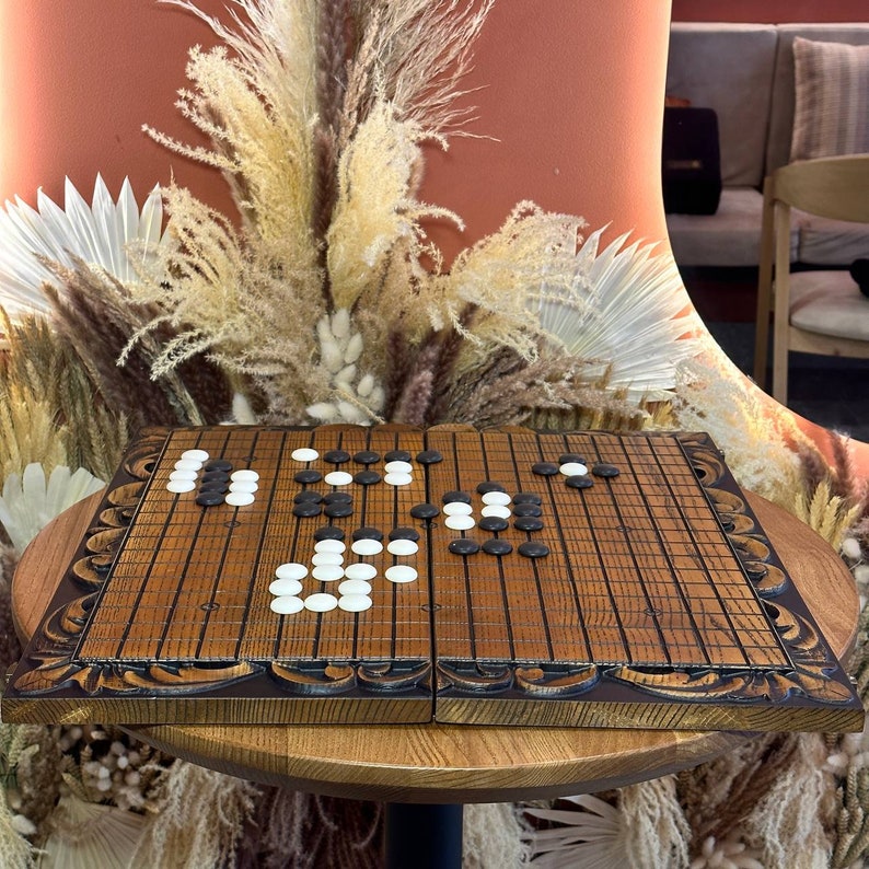 Wooden Go Game Board, Handcrafted Chinese Go, Family Gift Ides ...