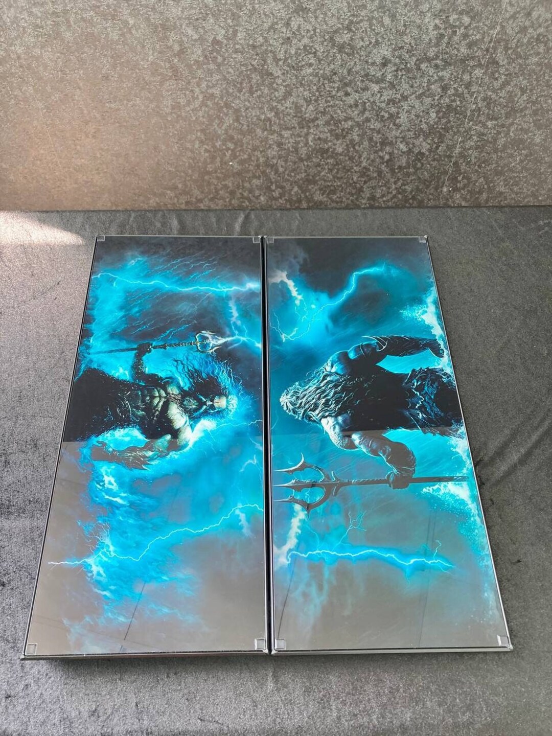 Glass Backgammon Set, Game Board Marine Theme, Exclusive Backgammon ...