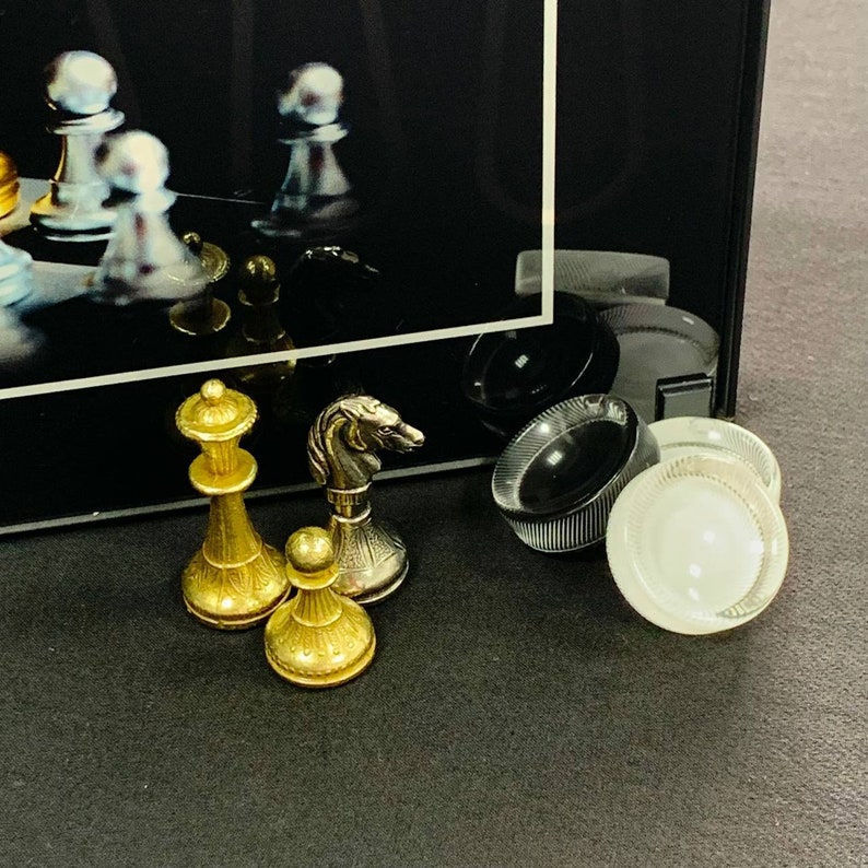 Exclusive Glass Backgammon&chess Set, Game Board, Backgammon and Chess ...