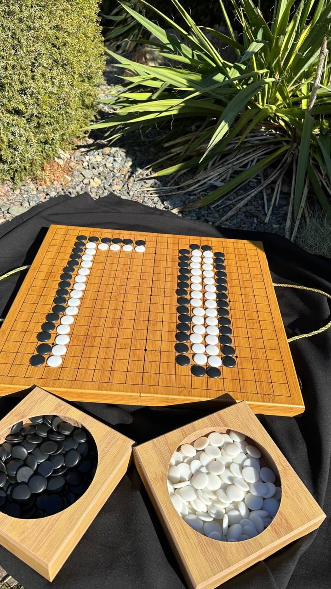 Go Game Board, Handcrafted Chinese Go, Family Gift Ides, Family Night ...