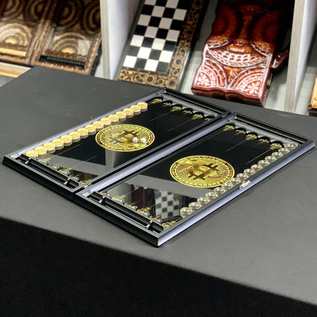 Luxury Glass Backgammon Set, Game Board Financial Theme, Exclusive ...