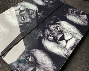 Luxury Glass Backgammon Set, Game Board LION Desigh, Exclusive ...