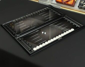 Glass Backgammon Set With Hookahs Theme, Game Board, Exclusive Black ...