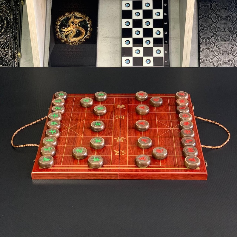 Traditional Chinese Chess Set (xiangqi) – Authentic Strategy Board Game ...