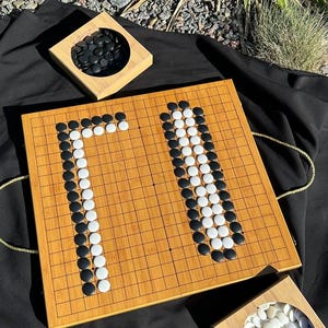 Go Game Board, Handcrafted Chinese Go, Family Gift Ides, Family Night ...