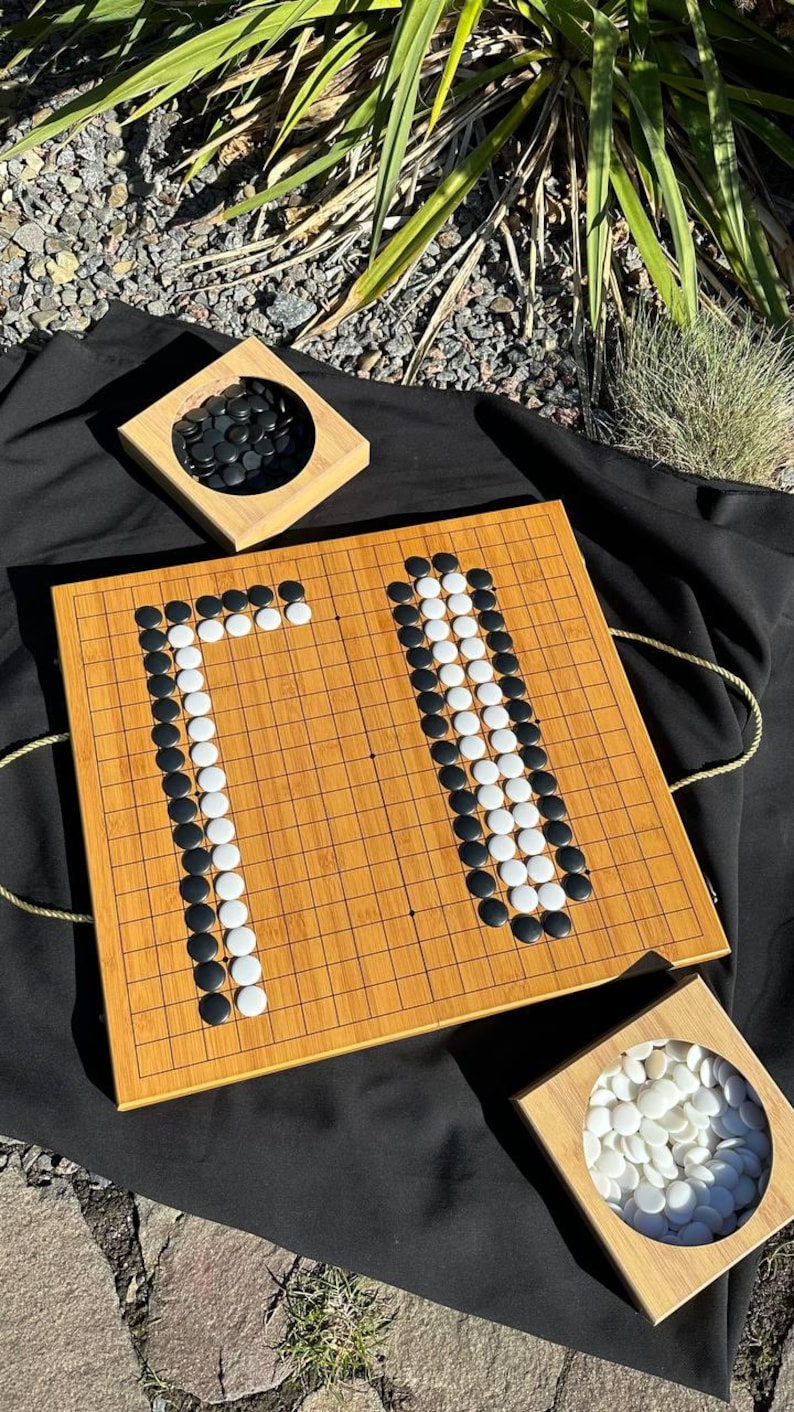 Go Game Board, Handcrafted Chinese Go, Family Gift Ides, Family Night ...