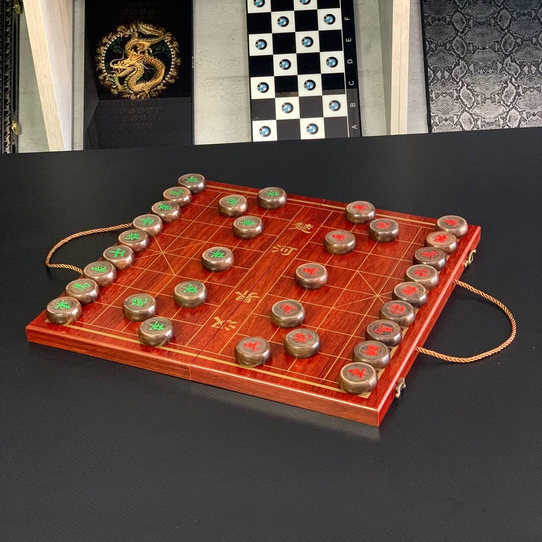 Traditional Chinese Chess Set (xiangqi) – Authentic Strategy Board Game ...
