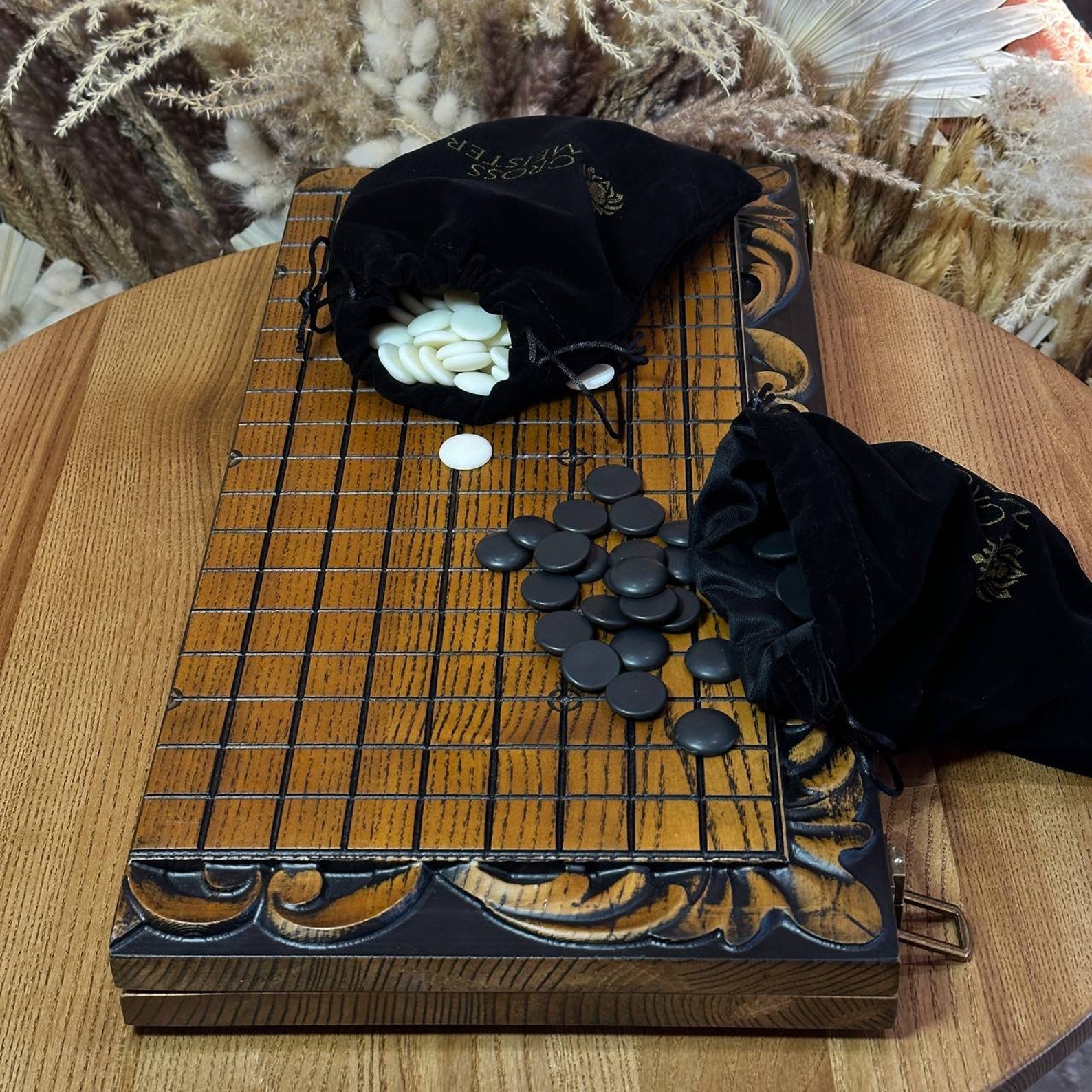Wooden Go Game Board, Handcrafted Chinese Go, Family Gift Ides ...