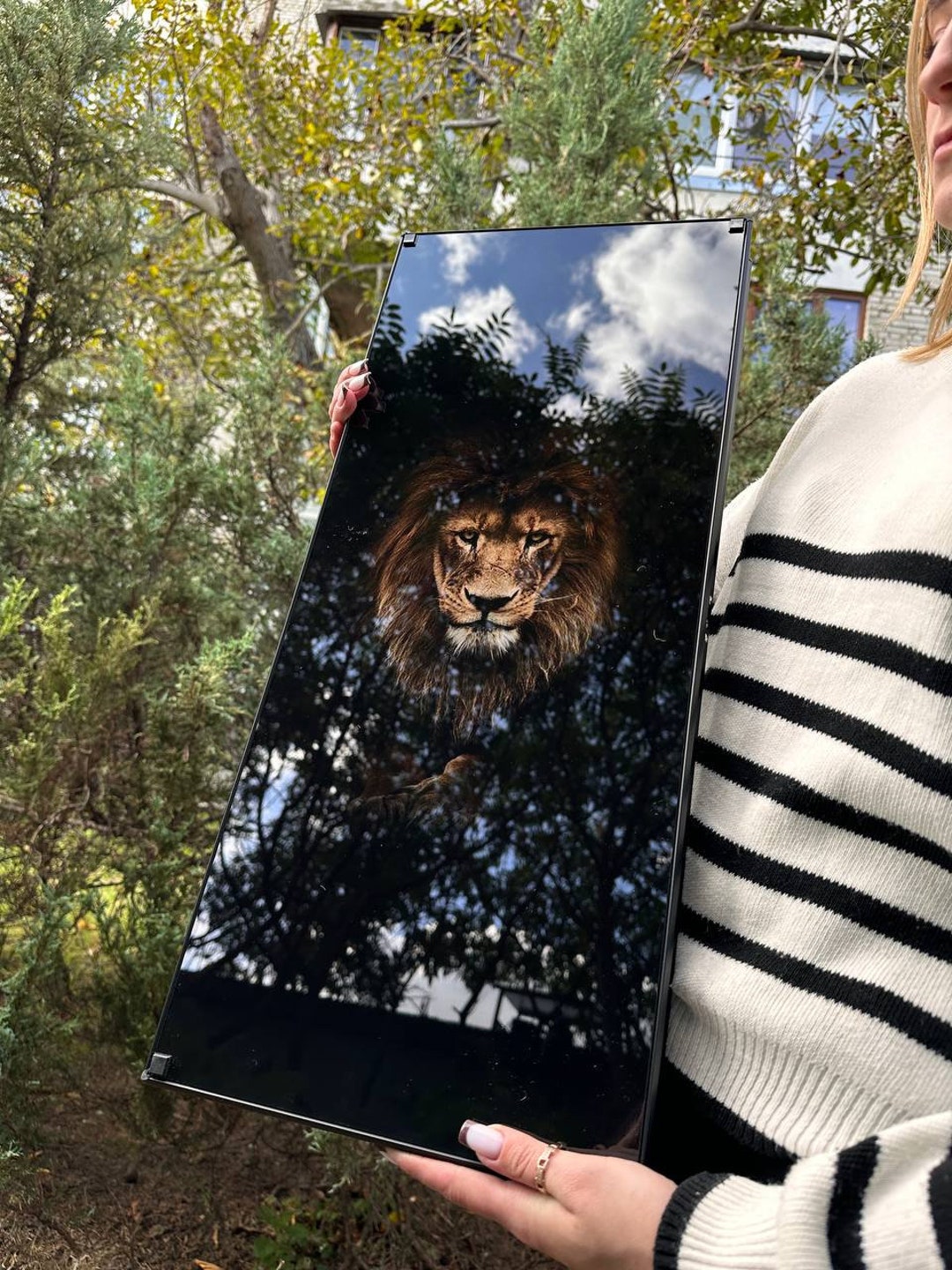 Luxury Glass Backgammon Set, Game Board LION Design, Exclusive ...