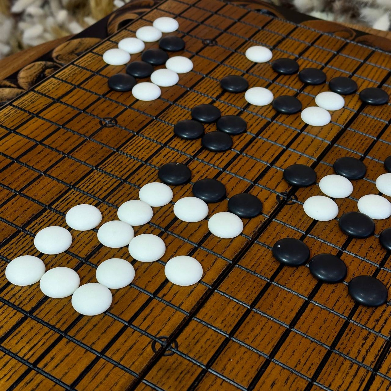 Wooden Go Game Board, Handcrafted Chinese Go, Family Gift Ides ...