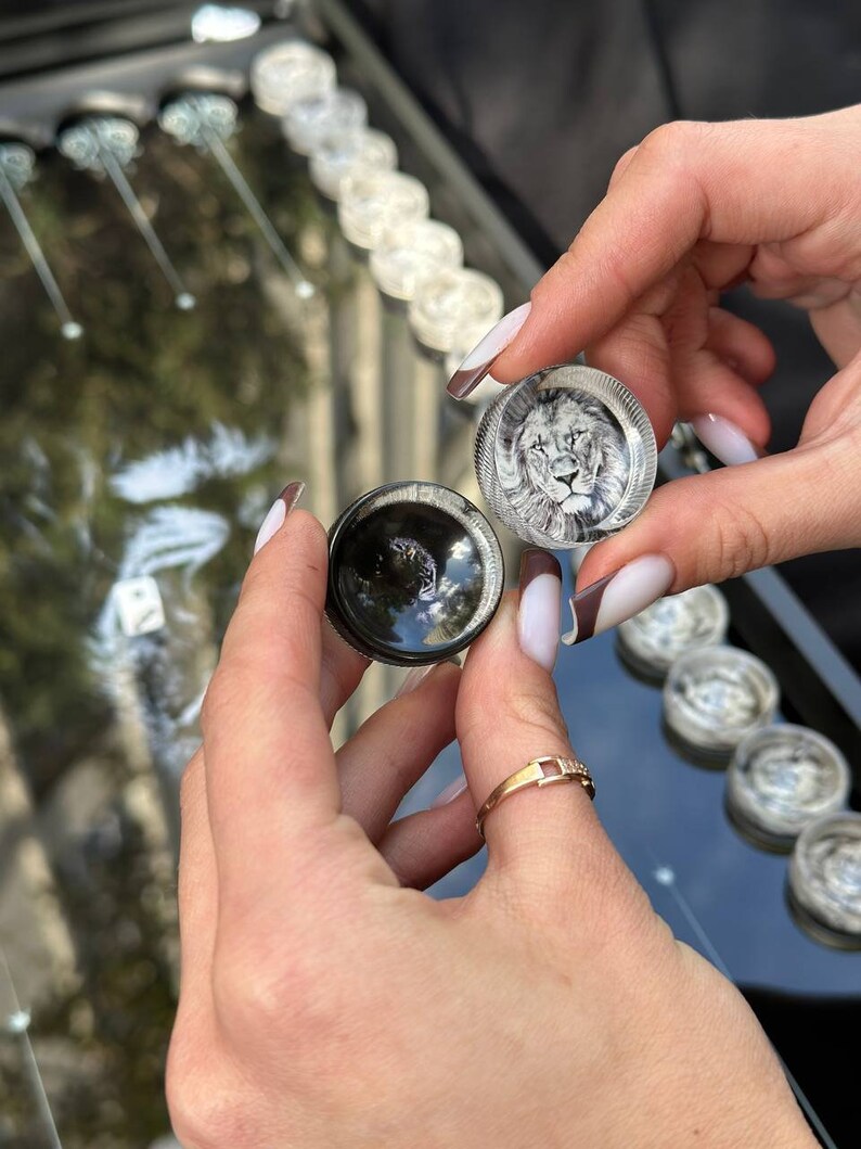 Luxury Glass Backgammon Set, Game Board LION Desigh, Exclusive ...