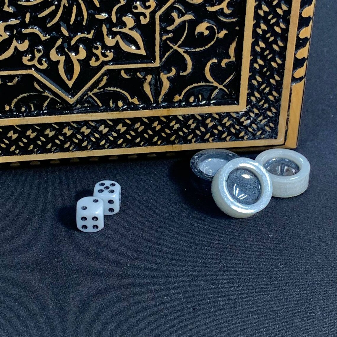 Handcarved Wooden Backgammon Set, Exclusive Game Board, Wood Home Decor ...