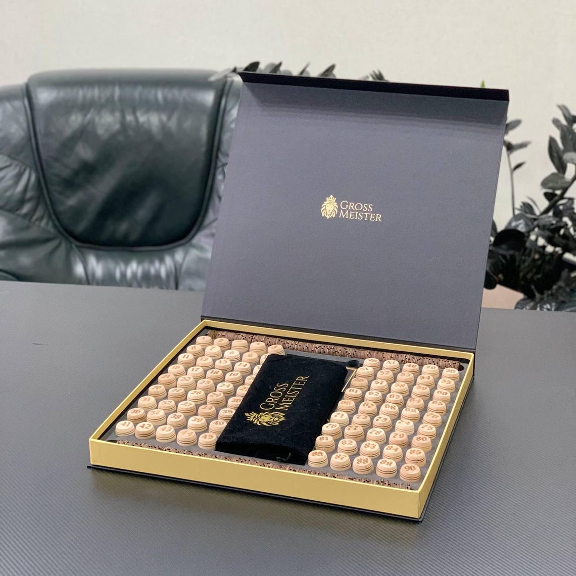 Wooden Lotto Game Full Set | Classic Bingo With Wooden Barrels | Family ...