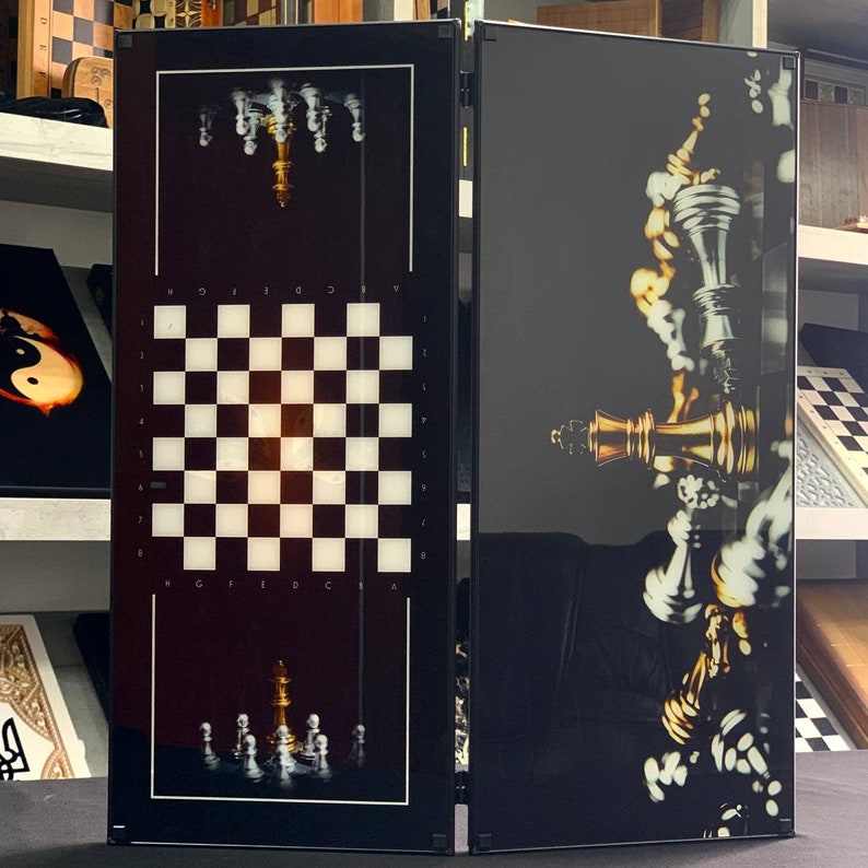 Exclusive Glass Backgammon&chess Set, Game Board, Backgammon and Chess ...