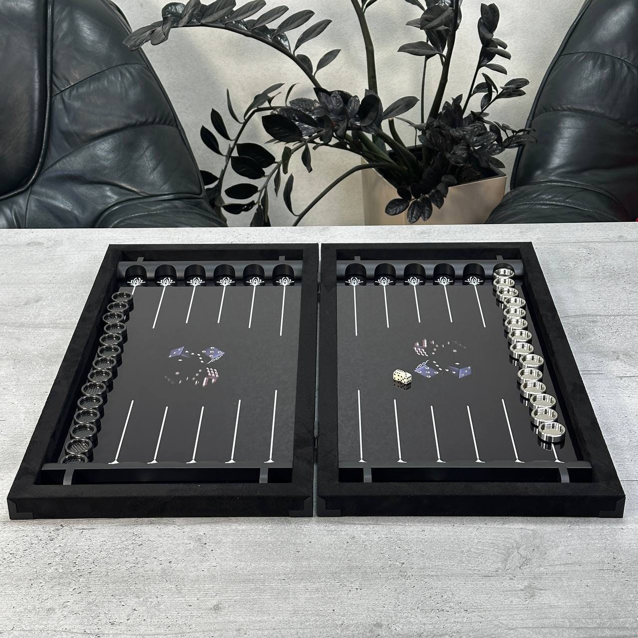 Elite Real Carbon Fiber & Tempered Glass Backgammon Set | Luxury 24 ...