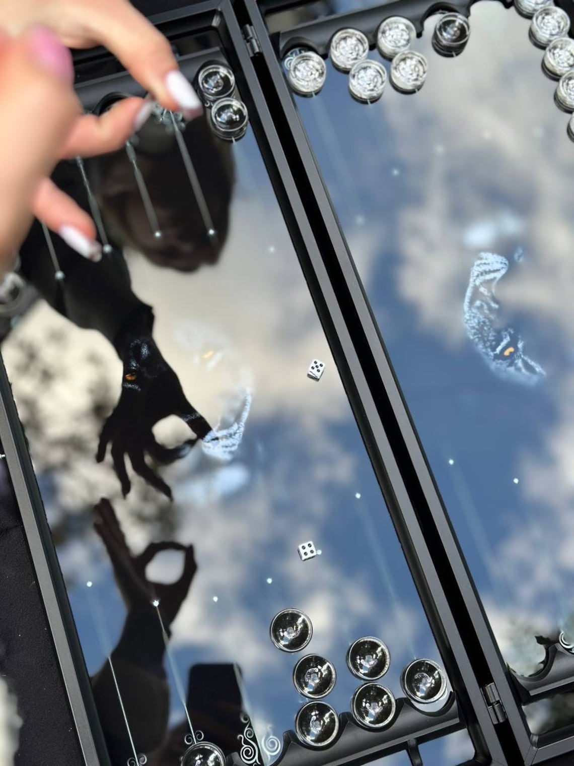 Luxury Glass Backgammon Set, Game Board LION Desigh, Exclusive ...