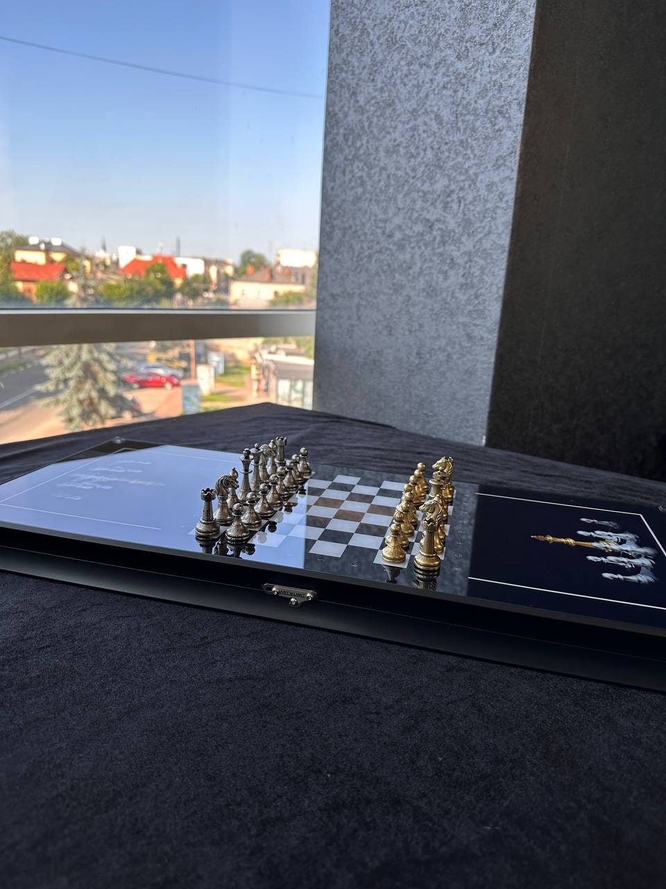 Exclusive Glass Backgammon&chess Set, Game Board, Backgammon and Chess ...