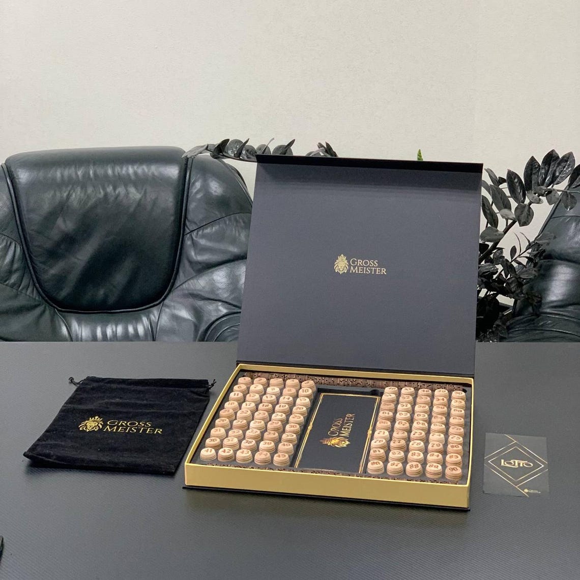 Wooden Lotto Game Full Set | Classic Bingo With Wooden Barrels | Family ...