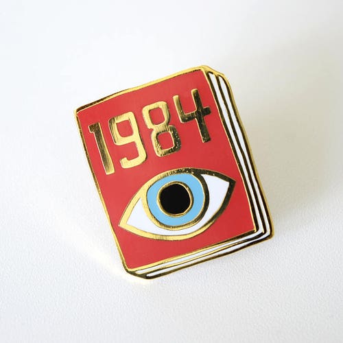 1984 George Orwell Fan Book Cover Poster Instant Digital | Etsy