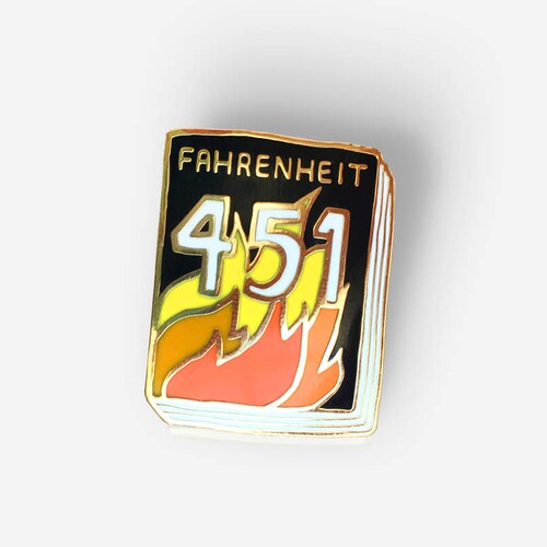 Book Pin: Fahrenheit 451 - Etsy