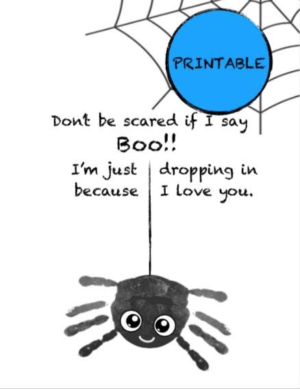 Cute Spider Handprint Craft, DIY, Baby/toddler Craft, Halloween ...