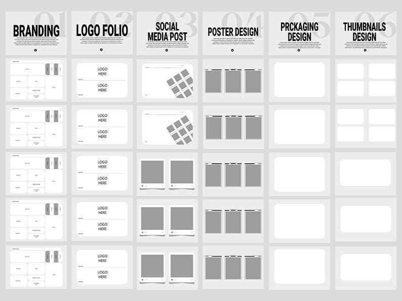 Graphic Design Portfolio Template | 38 Pages | Fully Customizable ...