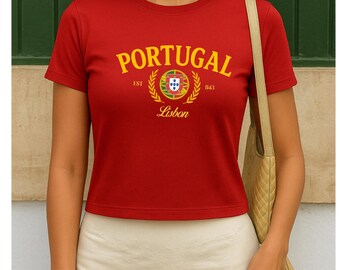 Y2K Portugal Crop Top, 2000s Aesthetic - Etsy UK