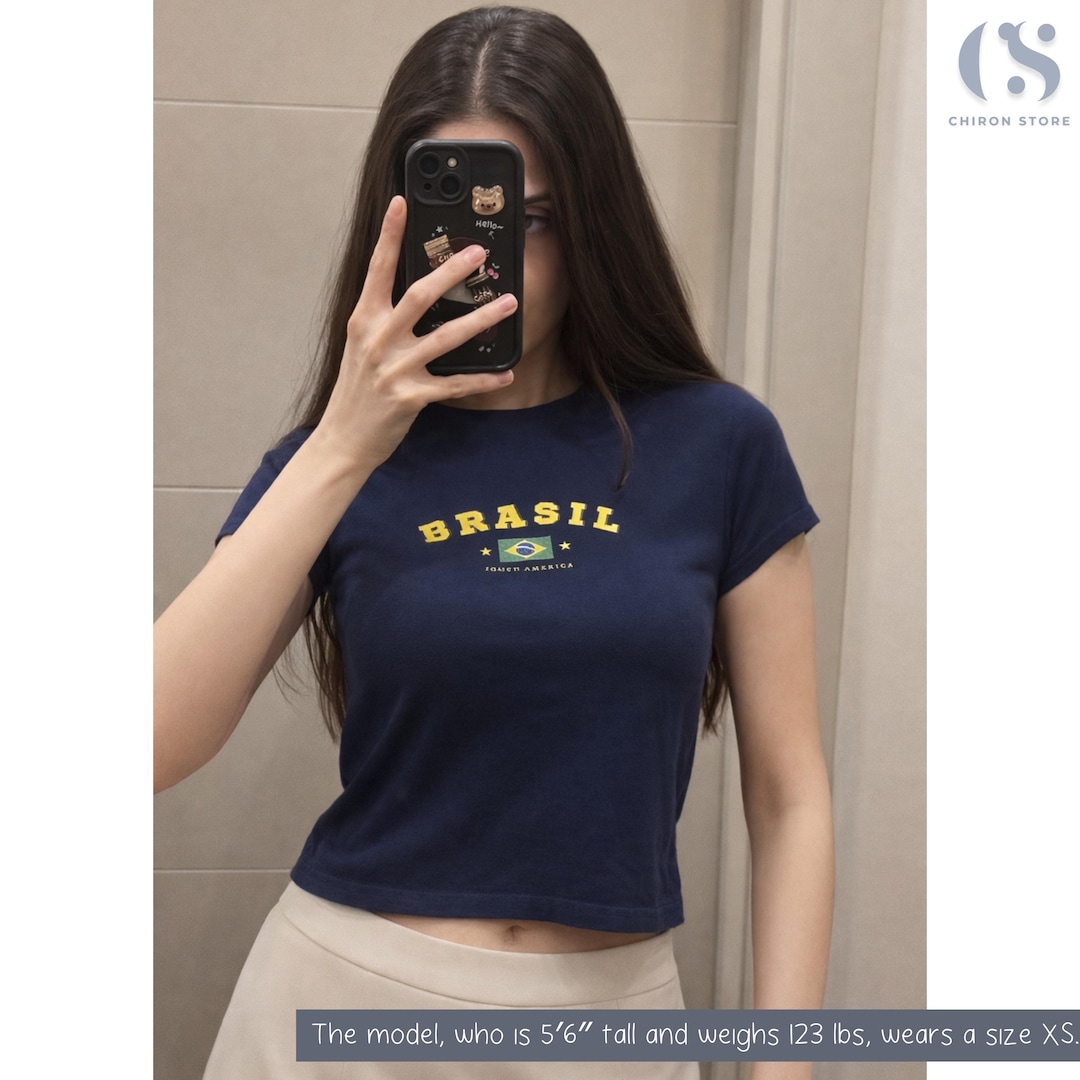 Brazil Baby Tee, Brazil Jersey, Brazil Gift, 2000s Clothing, Brazilian ...