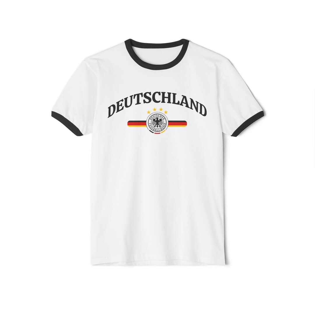 Germany Football Shirt, German Soccer T-shirt, Minimal Deutschland Fan ...