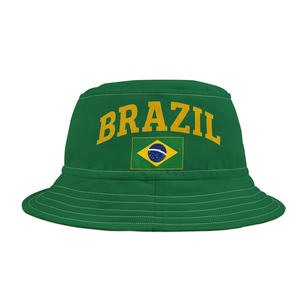 Brasil Bucket Hat -brazil Bucket Hat, Brazil Soccer Jersey, Brasil Hat ...