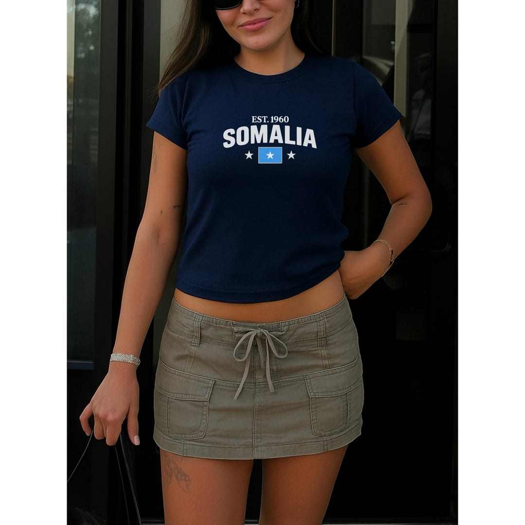 Somalia Tshirt-soomaaliya-somalia Shirt-vintage 2000s 90's Baby Tee ...