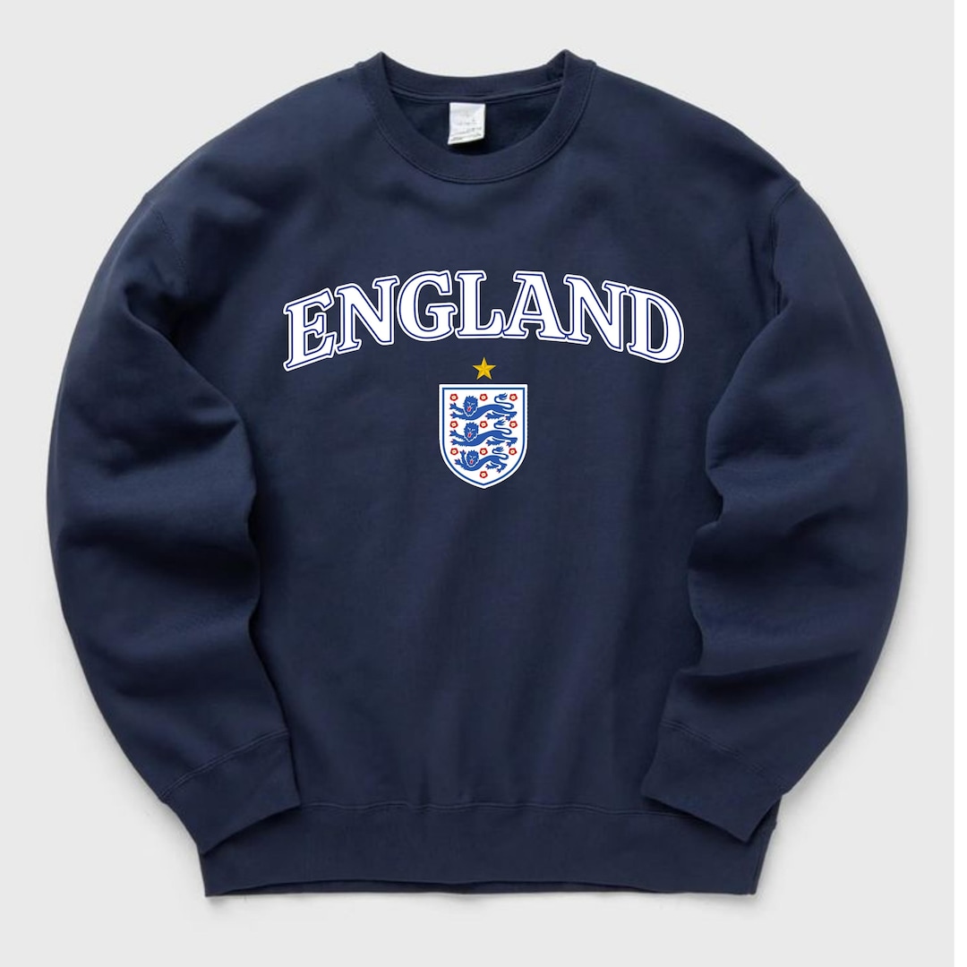 England National Team Sweatshirt, England Soccer Sweater- England ...