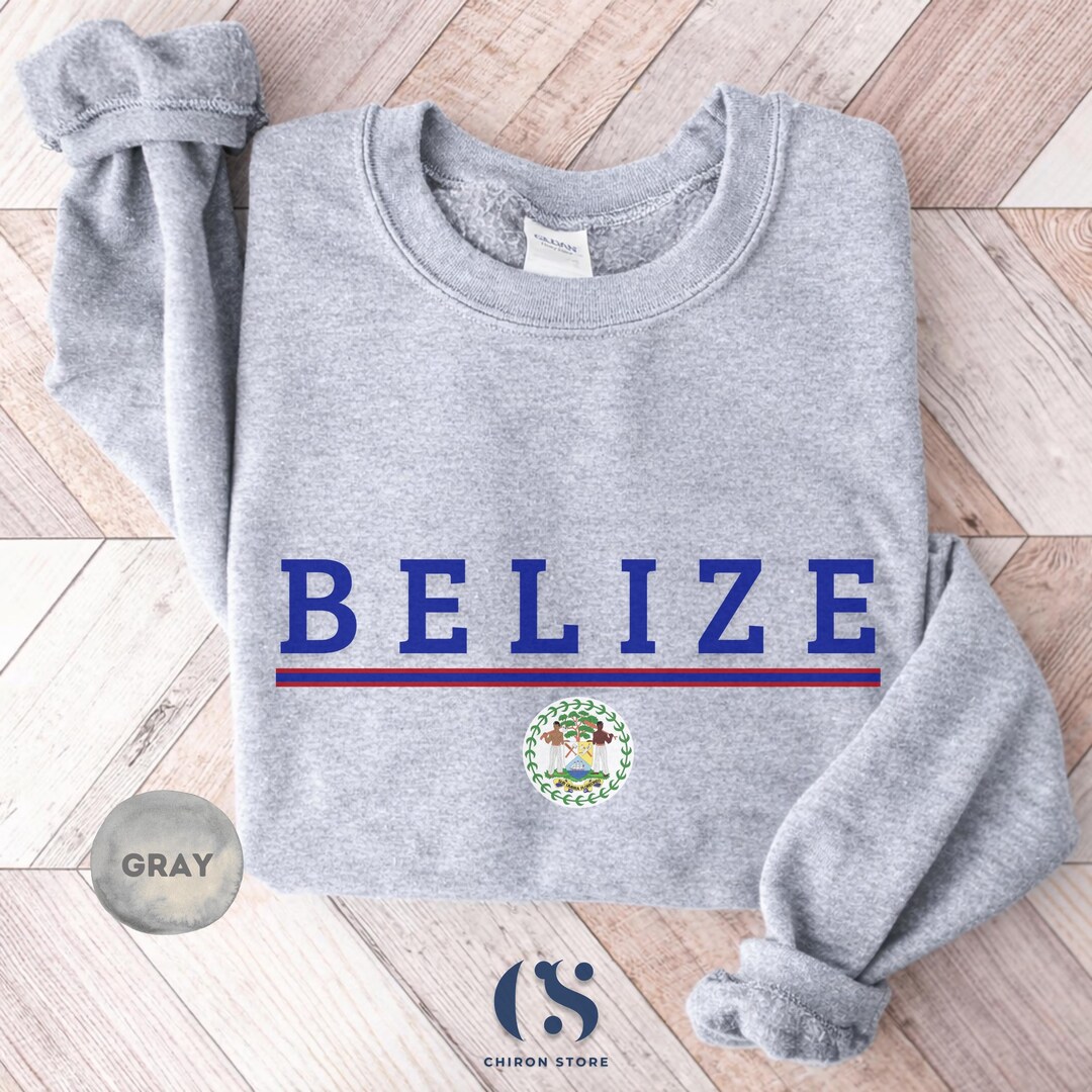 Belize Crewneck Sweatshirt, Retro Belize Pullover, Central America ...
