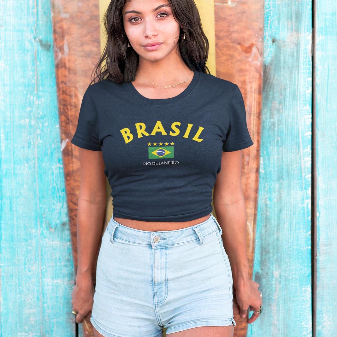 Angel Baby Y2K Brazil Crop Top Baby Tee brazil Jersey, Soccer Baby Tee ...
